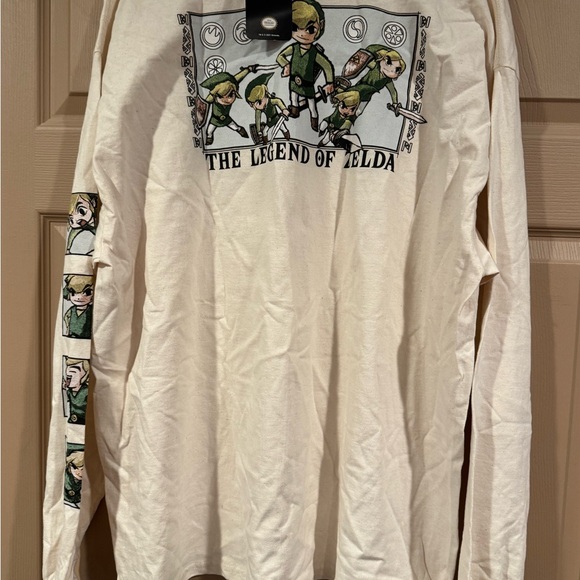 Nintendo | Shirts | Nintendo The Legend Of Zelda Windwaker Beige Long ...